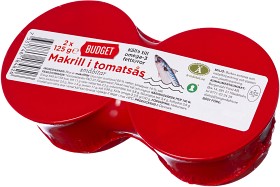 Köp BUDGET MAKRILL I TOMATSÅS 2X125G på delitea.se