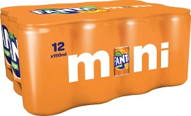 Köp Fanta Orange Mini Burk 12x15 cl inkl. pant på delitea.se