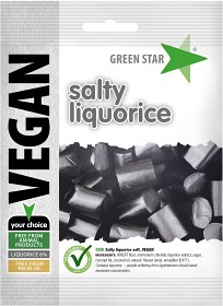 Köp Green Star Salty Liquorice Vegan 80 g på delitea.se