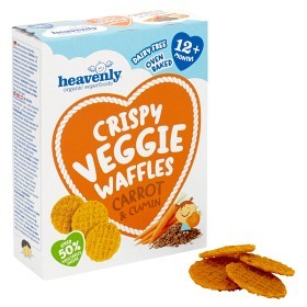 Köp Heavenly Organic Crispy Veggie Waffles Carrot & Cumin 30 g på ...