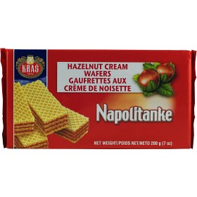 Köp Kras Napolitanke Wafers Hazelnut Cream 200g på delitea.se