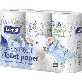 Köp Lambi Toalettpapper Decor 6st på delitea.se