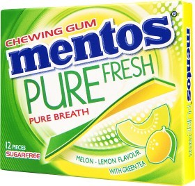 Köp Mentos Gum Pure Fresh Lemon/Melon 12 st på delitea.se