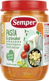 Köp Semper Pasta med grönsaker 6 mån 190g på delitea.se