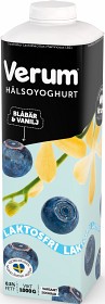Köp Verum Hälsoyoghurt Laktosfri Blåbär Van 1000 g på delitea.se