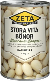 Köp Zeta Stora Vita Bönor 410 g på delitea.se
