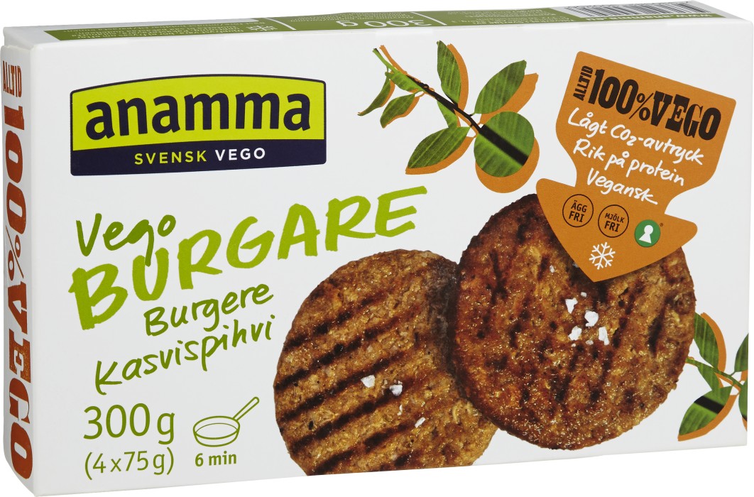 Köp BERGENDAHLS - 1512 - ANAMMA - ANAMMA VEGOBURGARE 300G (ANAMMA FOODS ...