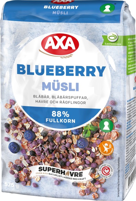 Köp Axa Blueberry Müsli 575 g på delitea.se