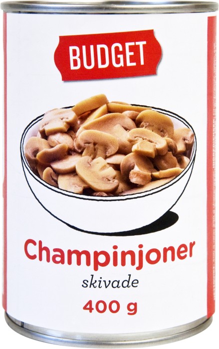 Köp BUDGET CHAMPINJONER SKIVADE 400G på delitea.se