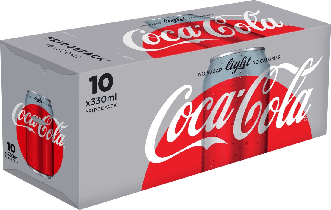 Köp Coca-Cola Light Burk inkl. Pant 10x33 cl på delitea.se