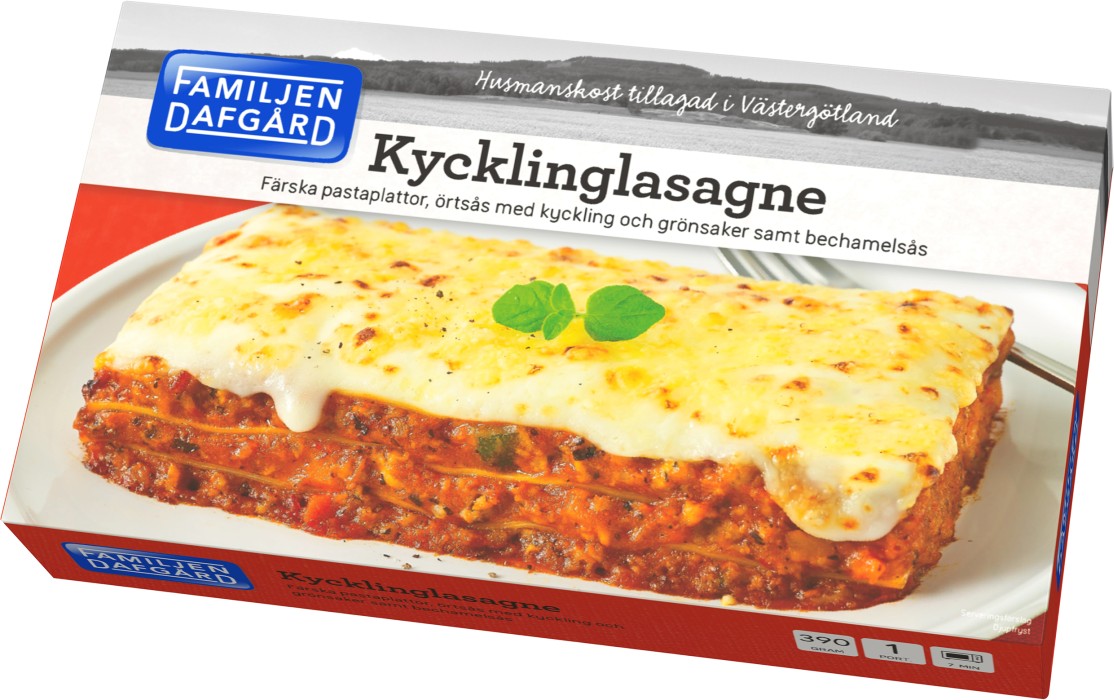 Köp BERGENDAHLS - 1512 - DAFG - DAFG KYCKLINGLASAGNE 390G (DAFGÅRD AB ...