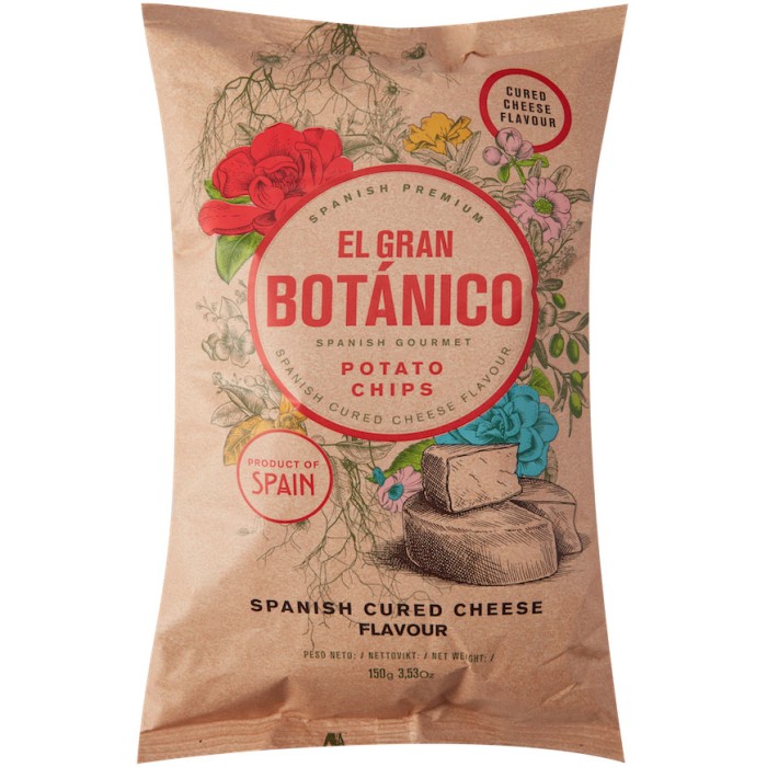 Köp El Gran Botánico Chips Spanish Cured Cheese 150g på delitea.se