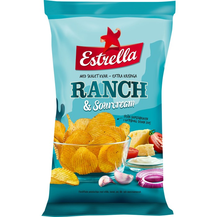 Köp Estrella Ranch & Sourcream 275g på delitea.se