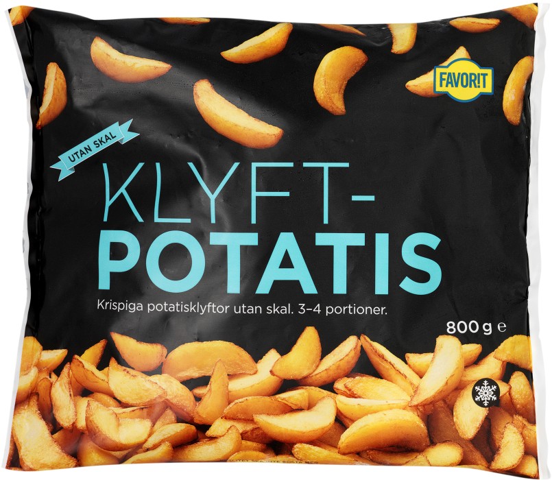 Köp FAVORIT KLYFTPOTATIS U SKAL 800G på delitea.se