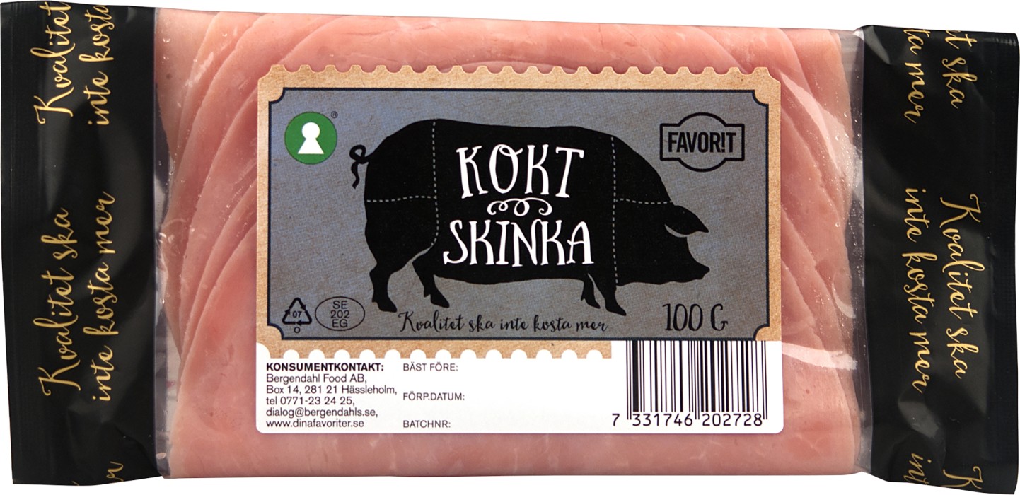 Köp FAVORIT KOKT SKINKA 100G på delitea.se
