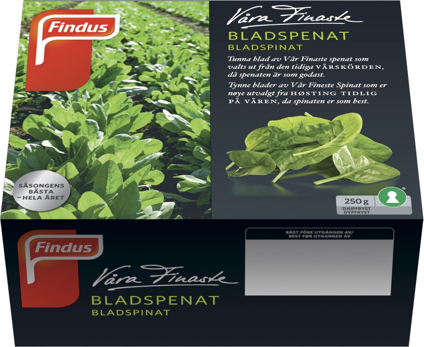 Köp BERGENDAHLS - 1512 - FINDUS - FIND BLADSPENAT 250G (FINDUS SVERIGE ...