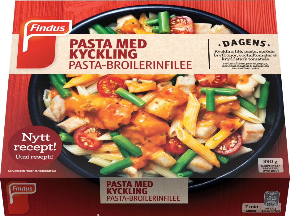 Köp BERGENDAHLS - 1512 - FINDUS - FIND DAGENS PASTA MED KYCKLING 390G ...