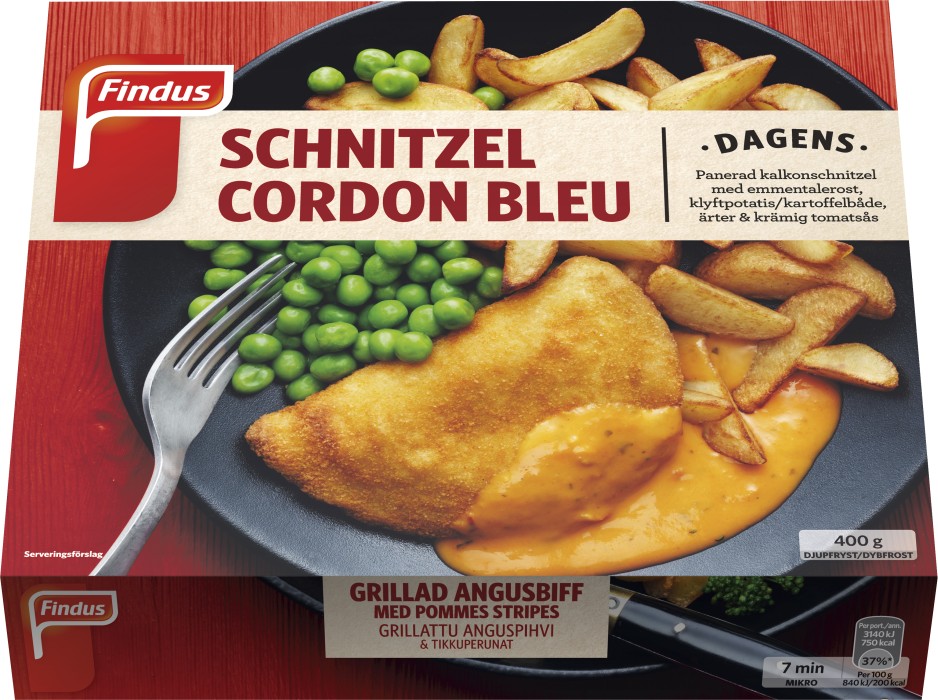 Köp BERGENDAHLS - 1512 - FINDUS - FIND DAGENS SCHNITZEL CORDON 400G ...