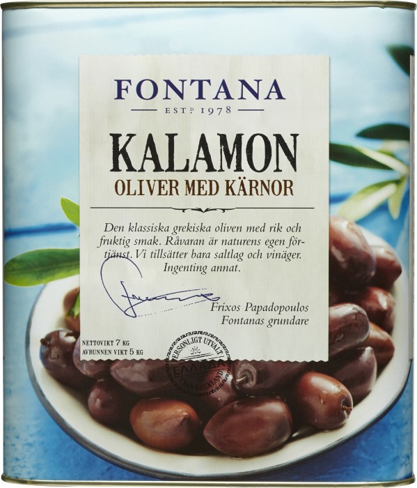 Köp BERGENDAHLS - 1512 - FONTANA - FONT KALAMATA OLIVER MK 7KG (FONTANA ...