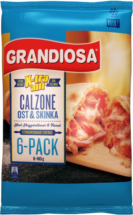 Köp Grandiosa Calzone 6-pack 990 g på delitea.se