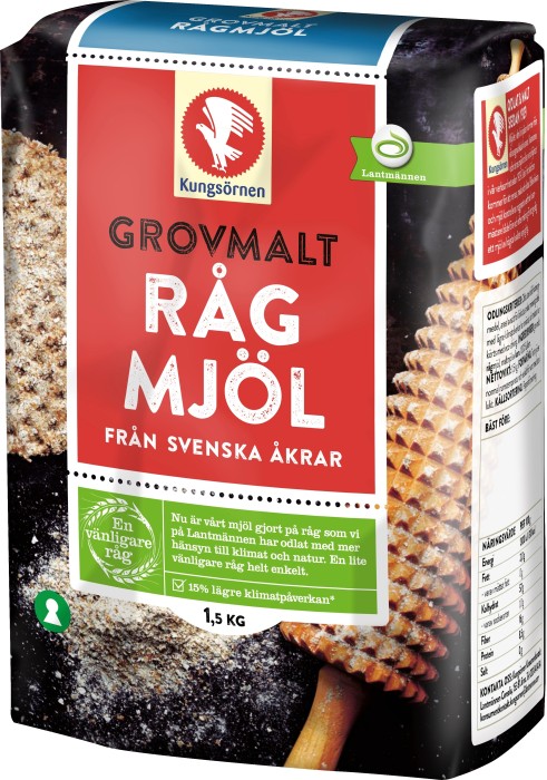 Köp Kungsörnen Grovmalt Rågmjöl 1.5 kg på delitea.se