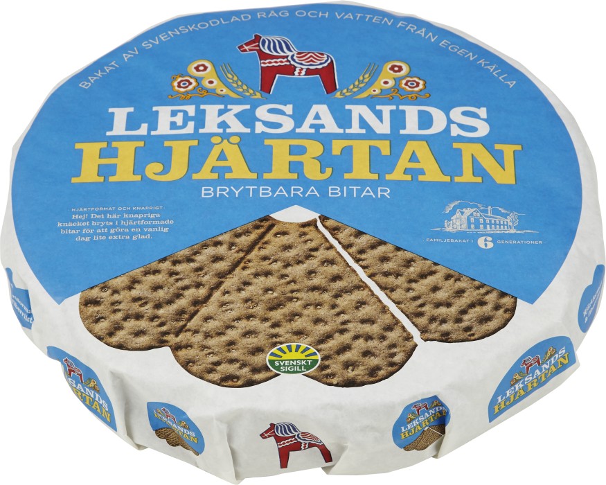 Köp Leksands Knäckebröd Hjärtan 670g på delitea.se