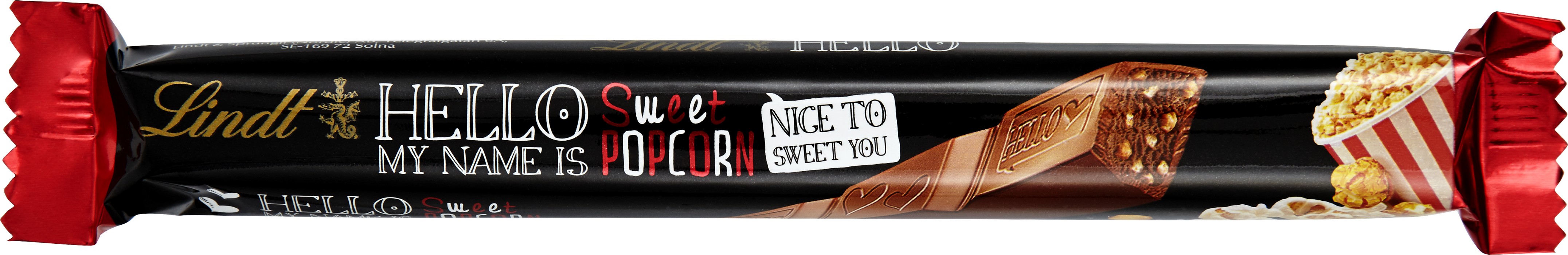 Köp BERGENDAHLS - 1512 - LINDT - LINDT HELLO STICK POPCORN 39G (LINDT ...