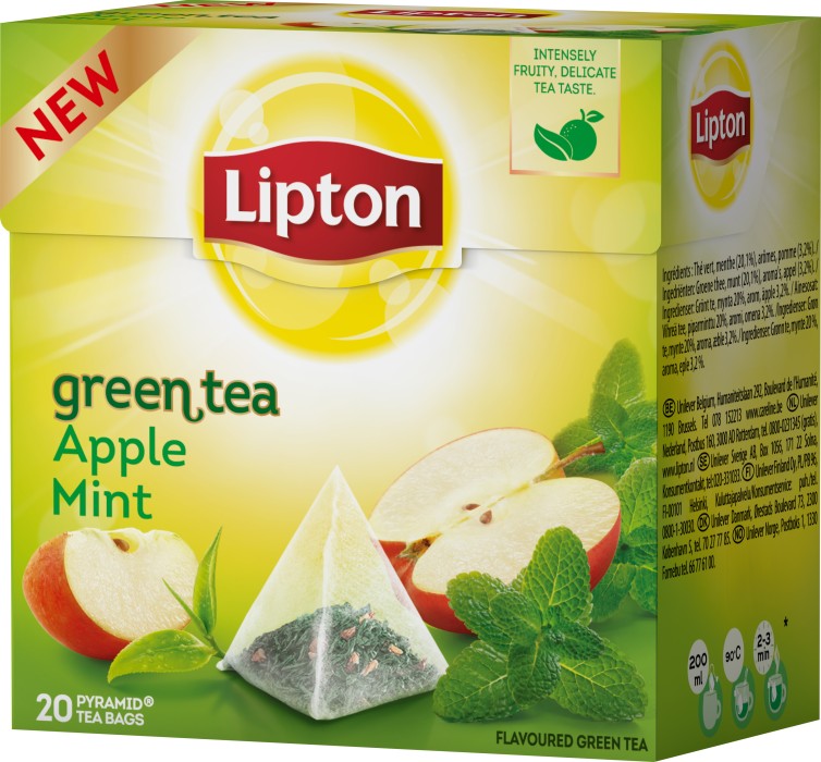 Köp Lipton Green Apple Mint pyramidte 20pc på delitea.se