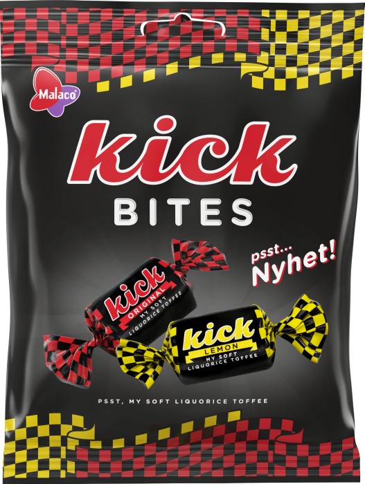 Köp Malaco Kick Bites Original/Lemon 120 g på delitea.se