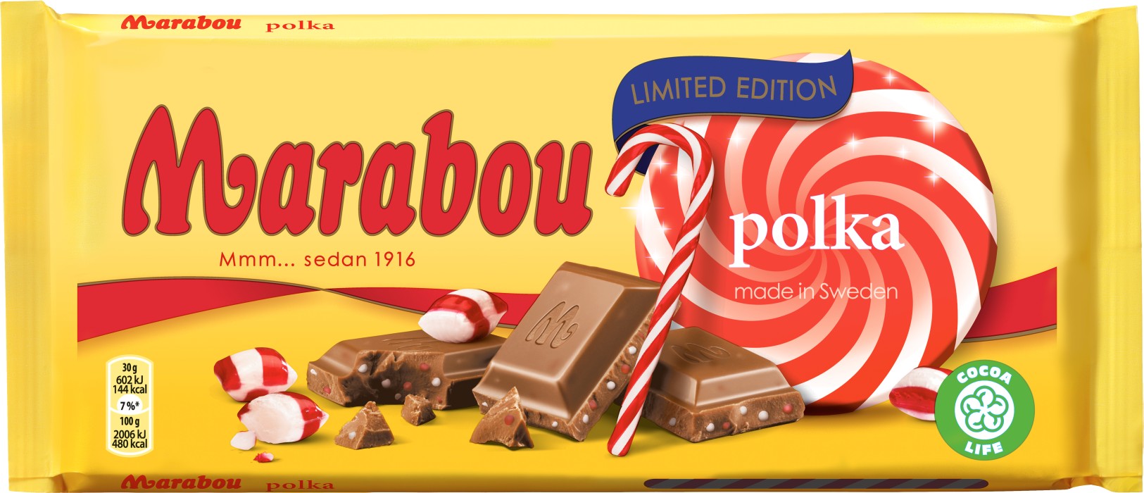 Köp Marabou Polka Limited Edition 200 g på delitea.se
