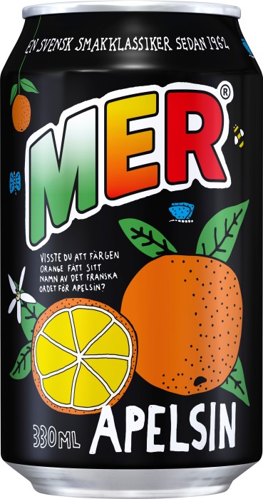 Köp MER Apelsin Burk 33 cl inkl. Pant på delitea.se