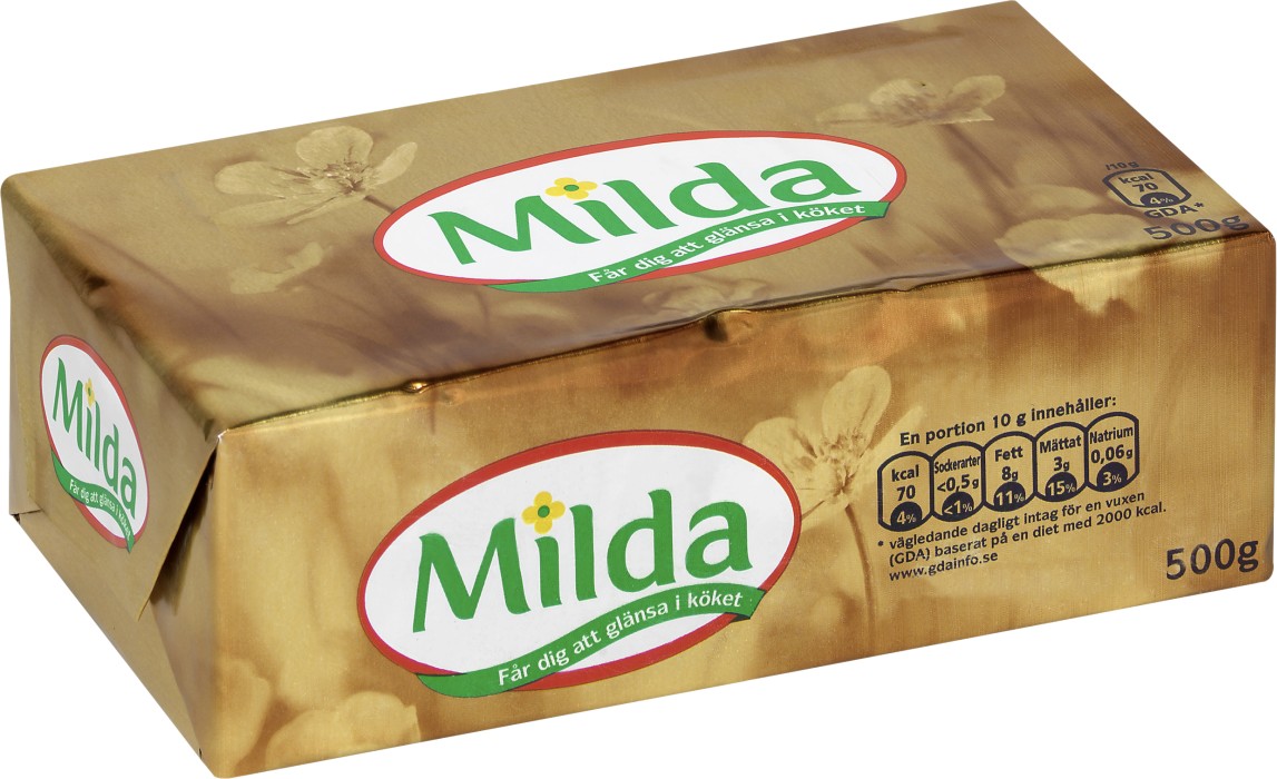 Köp MILDA Mat- och Bakmargarin 500 g på delitea.se