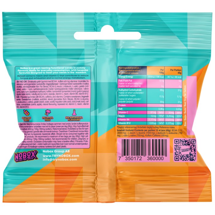 Köp NoBox Peachy Punch 45g på delitea.se
