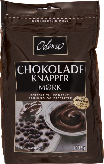 Köp Odense Chokladknappar Mörk 150 g på delitea.se