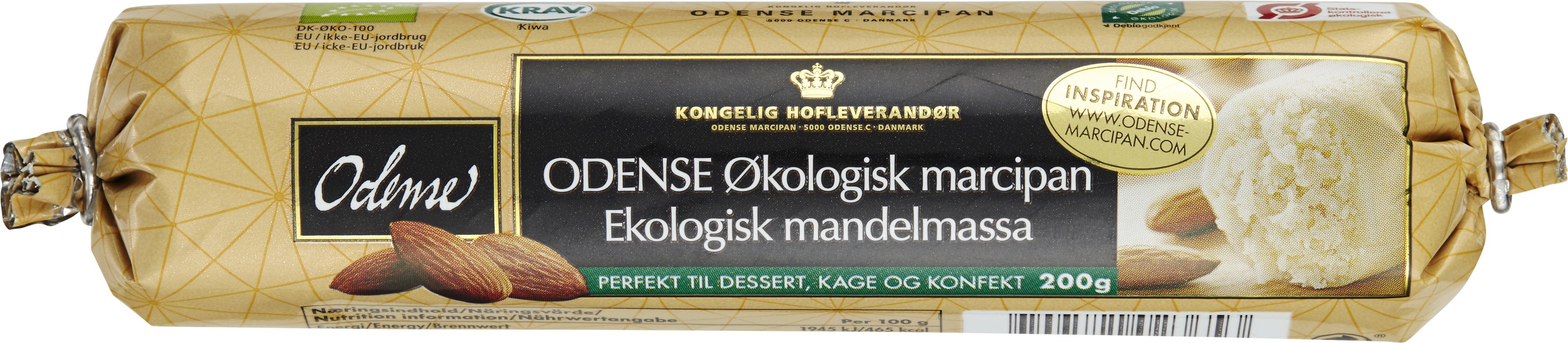 Köp Odense Ekologisk Mandelmassa 200g på delitea.se