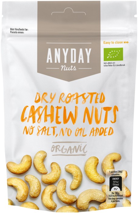 Köp BERGENDAHLS - 1512 - OLW ANYDAY - OLW ANYDAY CASHEW 120G (ORKLA ...