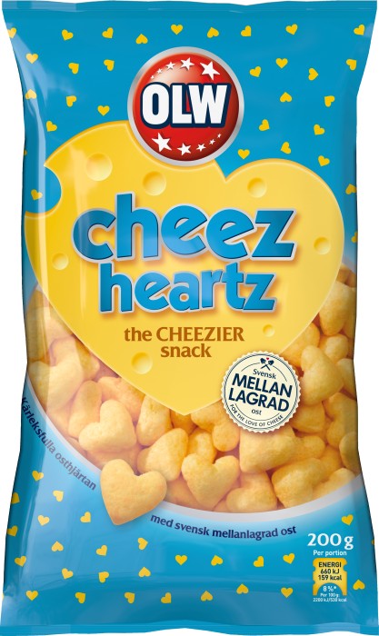 Köp BERGENDAHLS - 1512 - OLW - OLW CHEEZ HEARTZ 200G (ORKLA ...