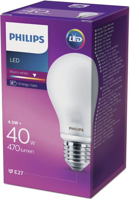 Köp PHILIPS LED 40W E27 WW 230V A60 FR 1 pack på delitea.se