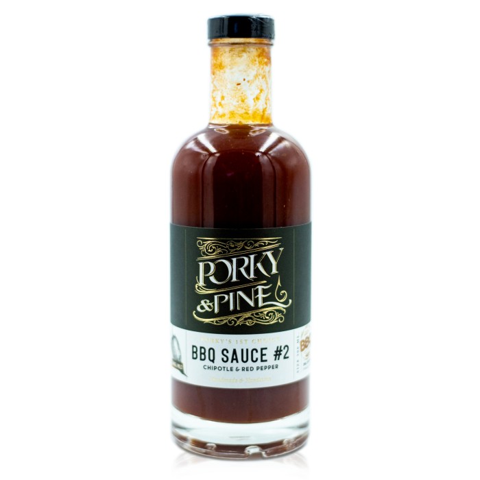 Köp Porky & Pine BBQ Sås #2 Chipotle & Röd Paprika 500ml på delitea.se