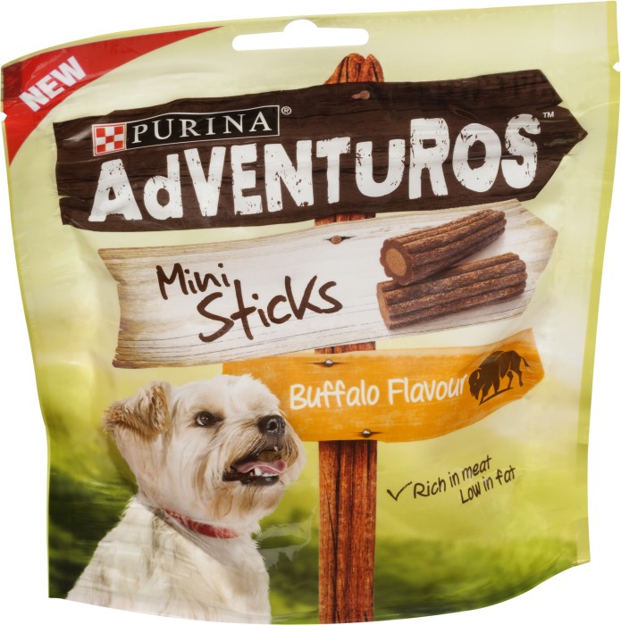 Köp PURINA ADVENTUROS Mini Sticks 90g på delitea.se