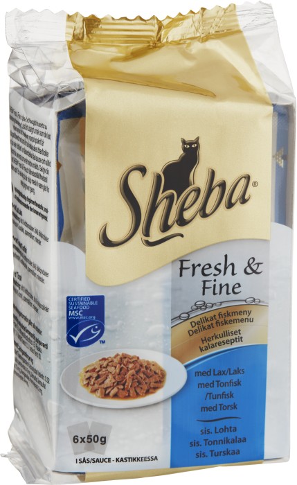 Köp BERGENDAHLS - 1512 - SHEBA - SHEBA POUCH MINI FISK 6X50G (MARS ...