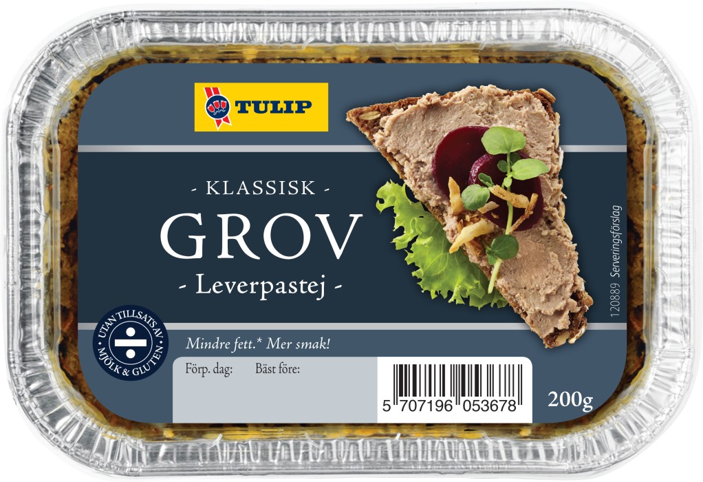 Köp BERGENDAHLS - 1512 - TULIP - TULIP LEVERPASTEJ GROVH 200G (TULIP ...