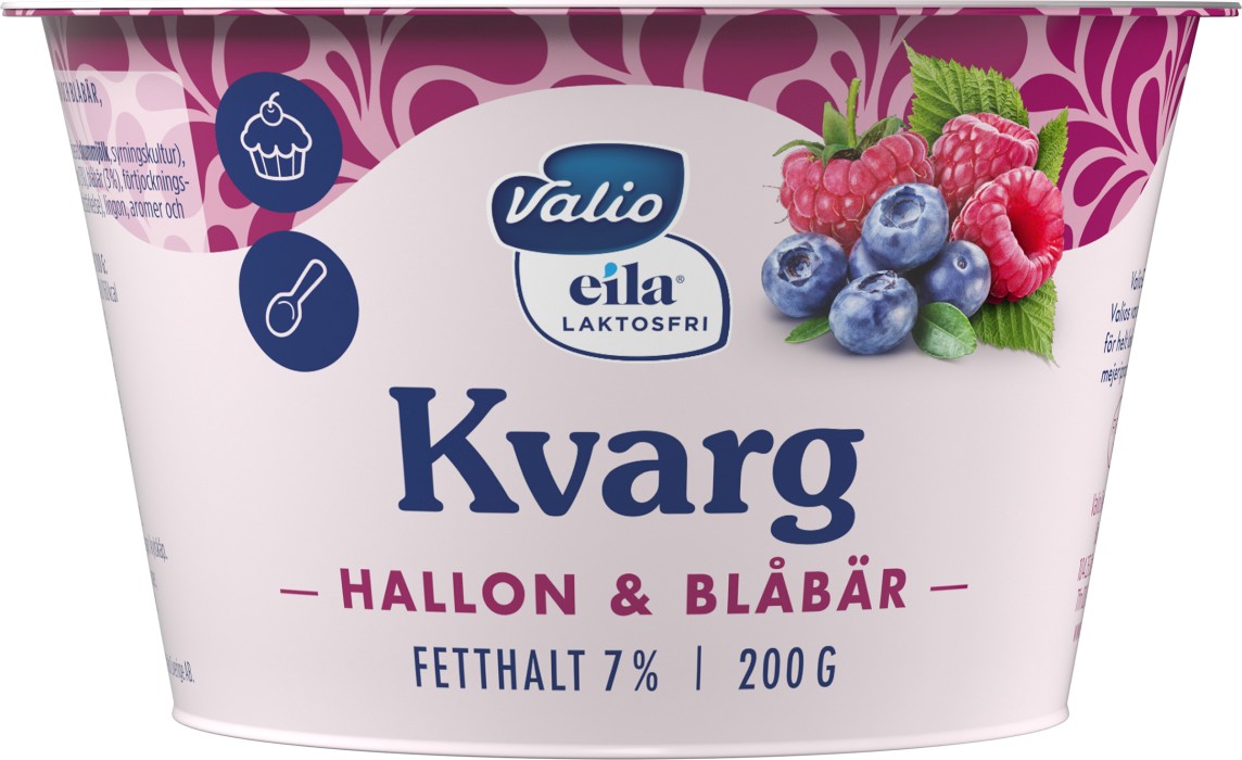 Köp VALIO Kvarg Hallon/Blåbär Laktosfri 200 g på delitea.se