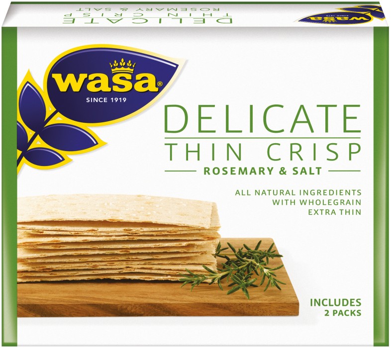Köp Wasa Thin Crisp Rosemary 190g på delitea.se
