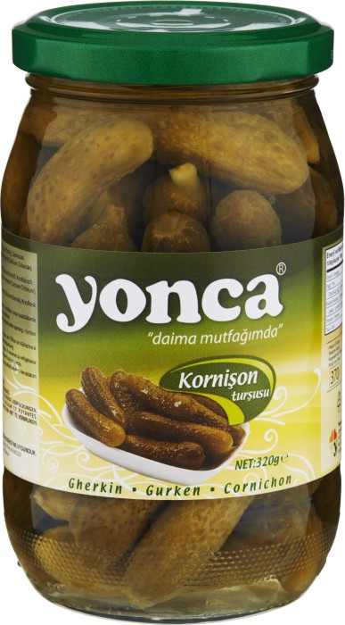 Köp BERGENDAHLS - 1512 - YONKA - YONCA CORNICHONS MINI 355G (SEVAN AB) på delitea.se