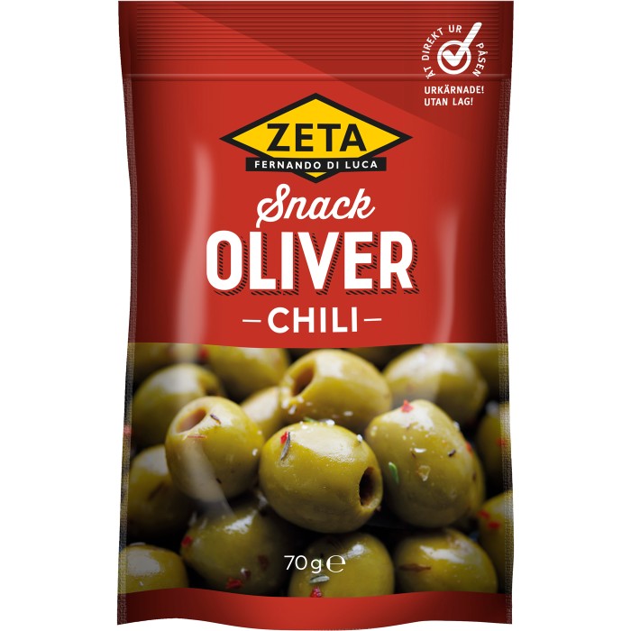 Köp Zeta Oliver Chili Snack 70 g på delitea.se